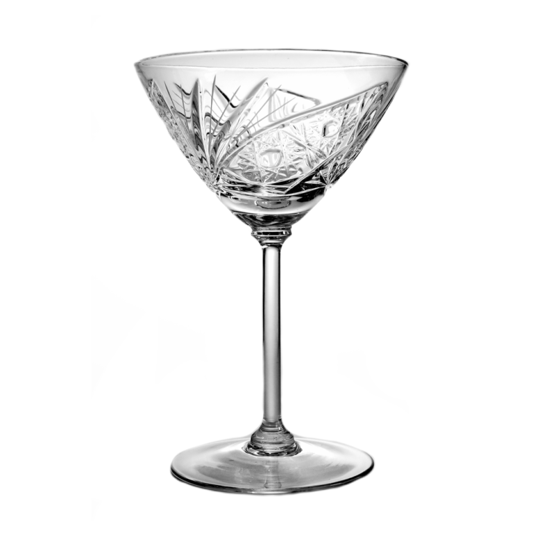 Luxury Crystal Martini Glasses Handmade 6 pcs. LIDA - Niemen Crystal